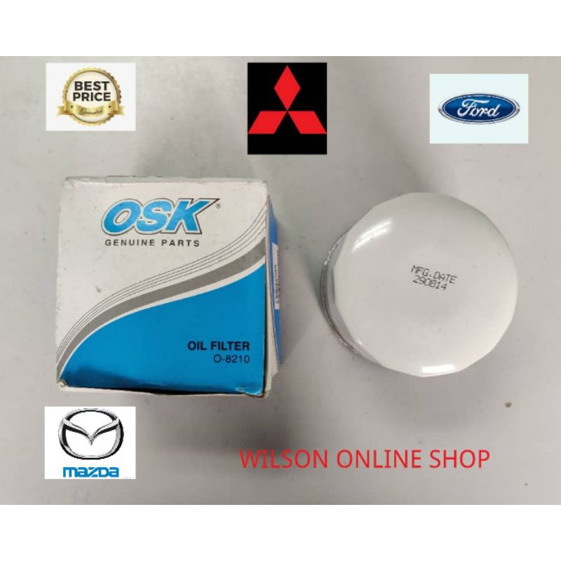 Random Brand Minyak/Oil filter O-8210 Mitsubishi Canter FB434,Mazda Van ...