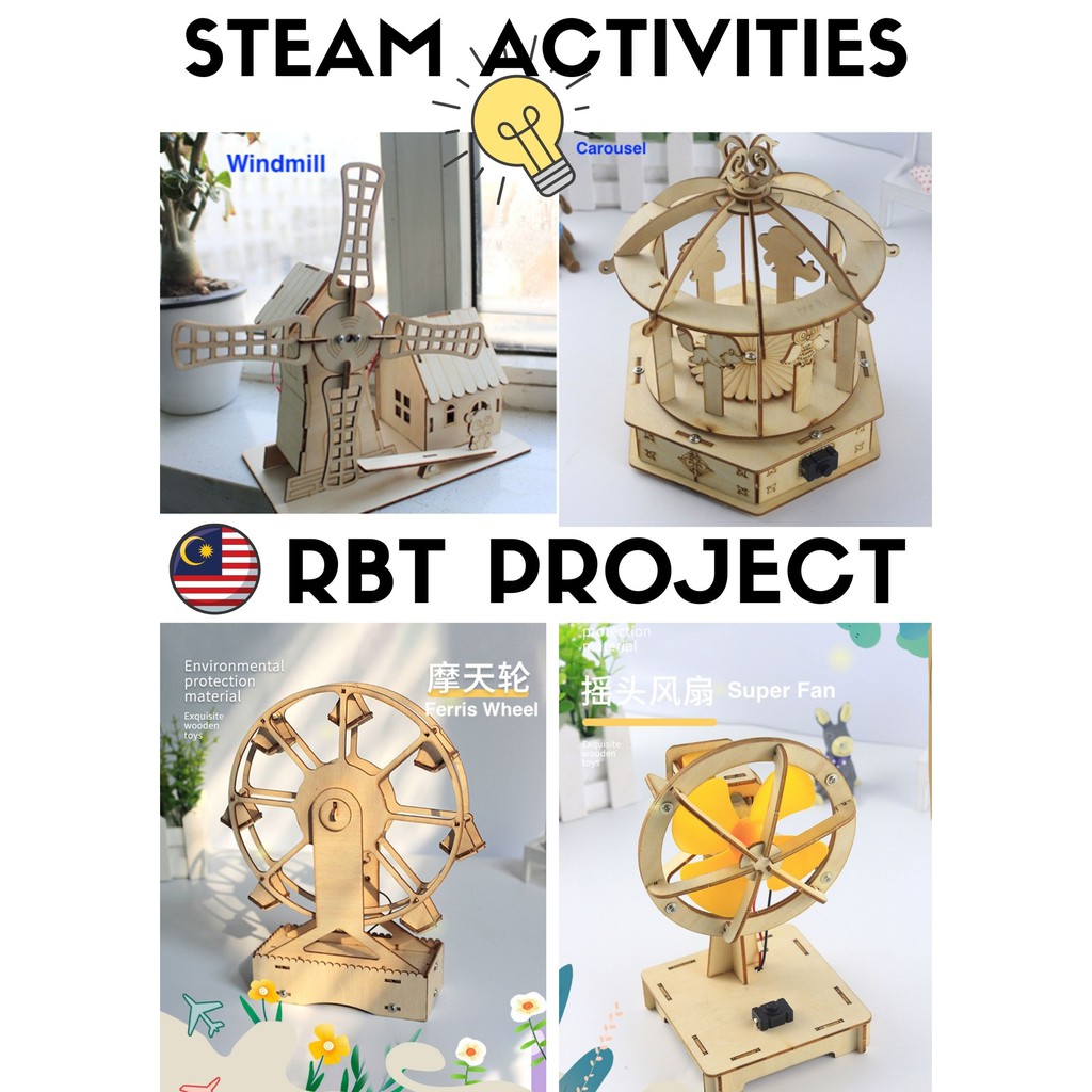 RBT Projek DIY STEM BUILDING [Ready Stock] STEAM toy Primary school ...