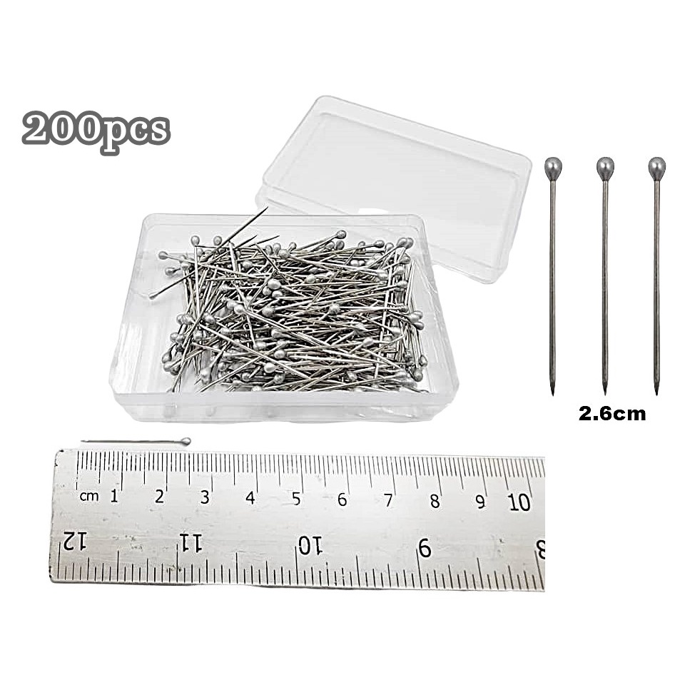 100pcs Jarum Peniti Hijab Pin Golded Pearl Tudung Pin Short Pin ...