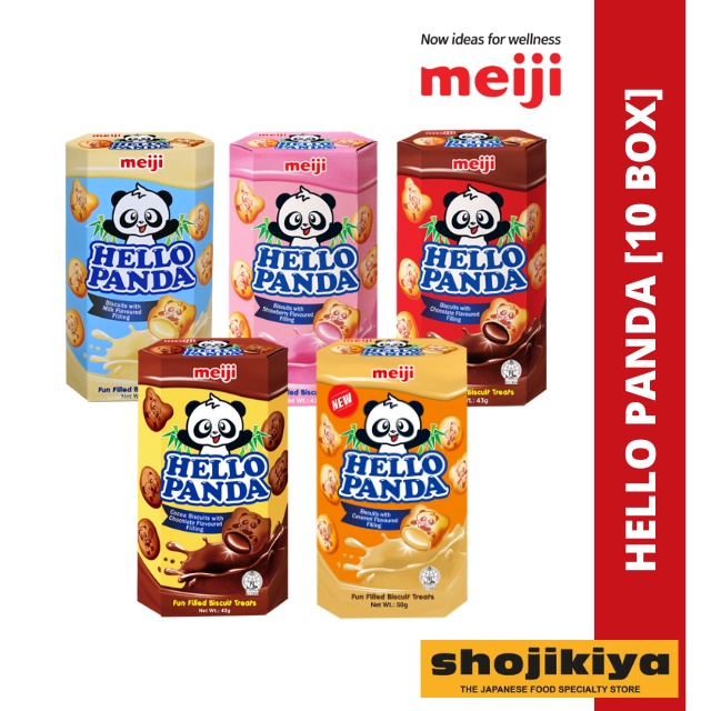 Meiji Hello Panda Biscuit (10 Box) | Shopee Malaysia