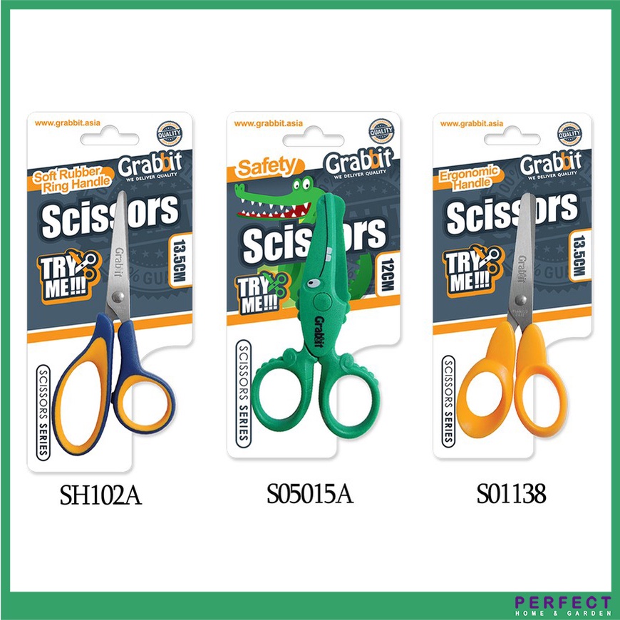 PERFECT Grabbit Scissors Gunting Office School Student Children ...