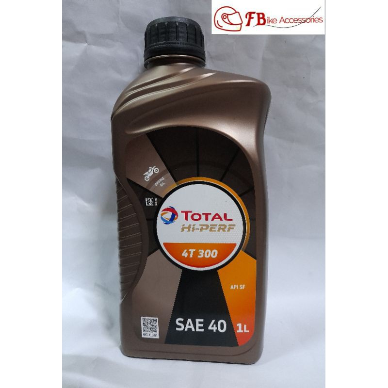 TOTAL HIPERF 4T OIL SAE 40 4T- 300 MINYAK ENJIN TOTAL | Shopee Malaysia