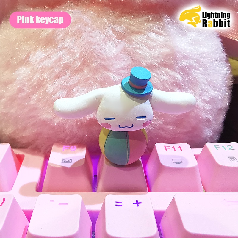 (Keycaps) Cinnamoroll Dog ABS Keycap Cherry Axis DIY Handiwork Cartoon ...