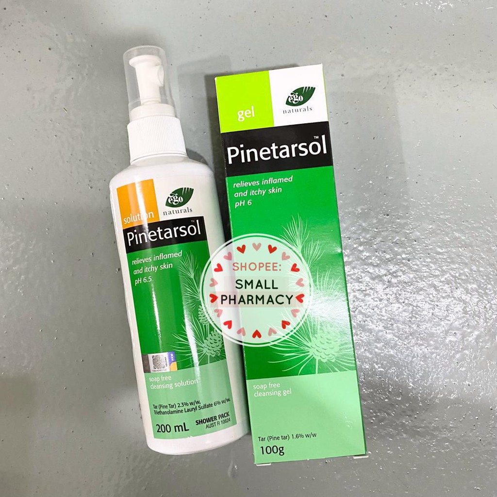 Ego Pinetarsol Cleansing Gel 100g / Pinetarsol solution 200ml - Soap ...