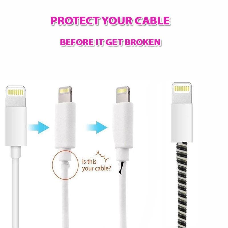 Universal Silicone Cable Holder Sticker Winder Organizer For Iphone ...