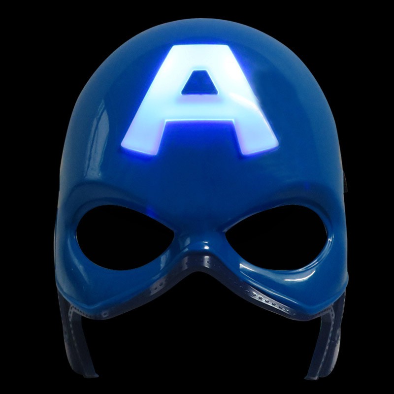 [GLOWING] - Glowing Captain America Character Masquerade Mask - Captain ...