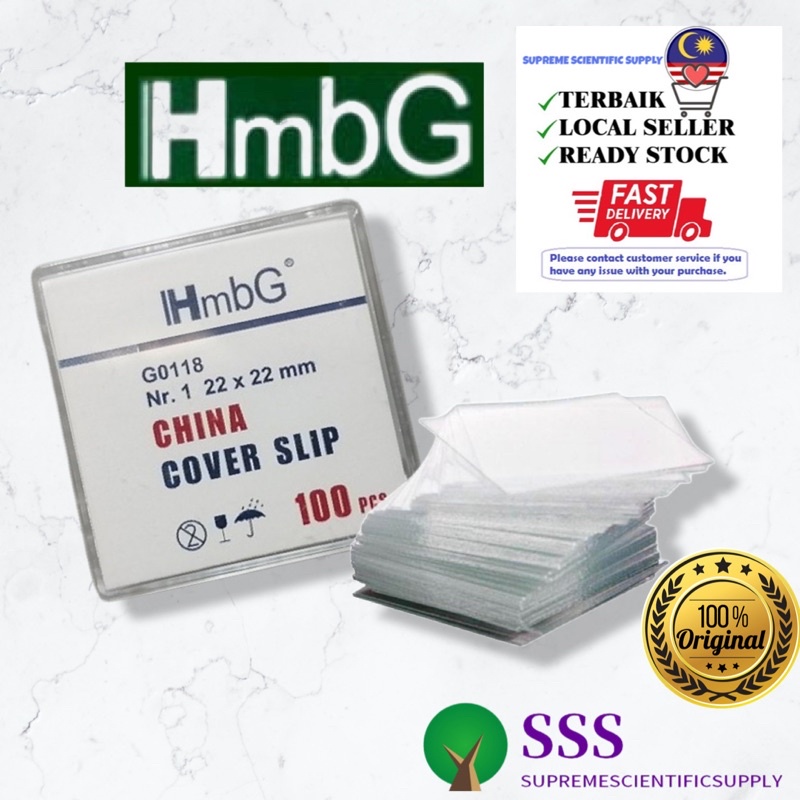 🔥[Ready stock]🔥Cover Slip (Economy Grade)HmbG(100pcs/box) | Shopee Malaysia