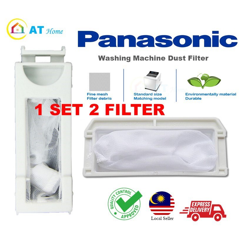 (1set)Panasonic Washing Machine Dust Filter Set (47x103mm & 35x90mm) NA ...