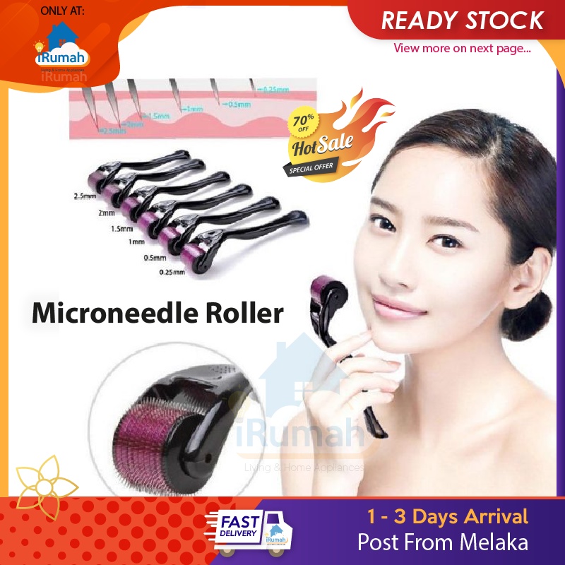 Micro Needle Microneedle Roller Titanium Hair Regrowth Dermaroller ...
