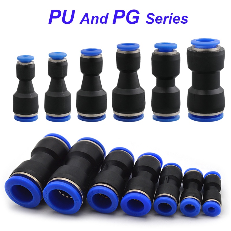 1pcs Pu Pneumatic Fittings Plastic Connector PG 4mm 5mm 6mm 8mm 10/12/14mm 16mmAir water Hose ...