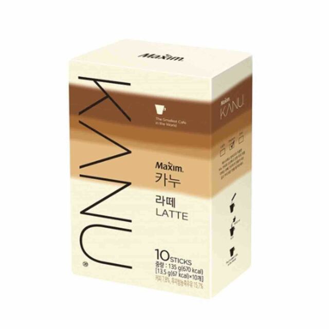 KOREA Maxim KANU Latte Coffee [Exp 04/2025] (13.5g x10s) | Shopee Malaysia