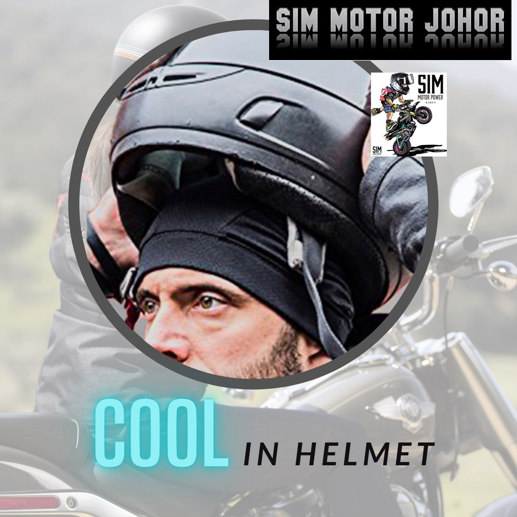 Head Cover Cool Inner Cap Skull Cap SARUNG KEPALA HELMET BALACLAVA ...