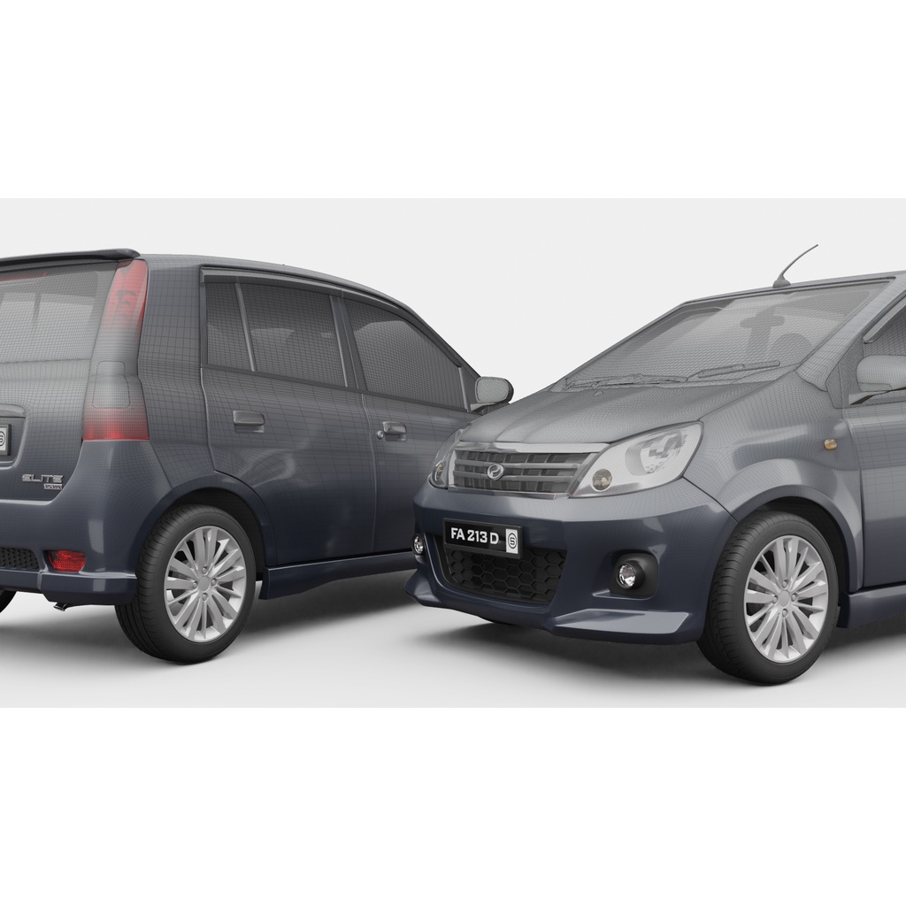 Softcopy Perodua Viva Elite 3D Model Asset (not diecast!) | Shopee Malaysia
