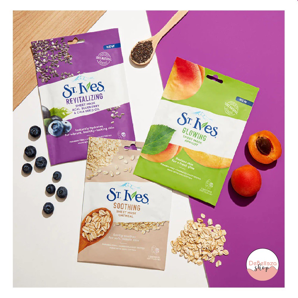St.ives SHEET MASK | St IVES FACIAL MASK | Shopee Malaysia
