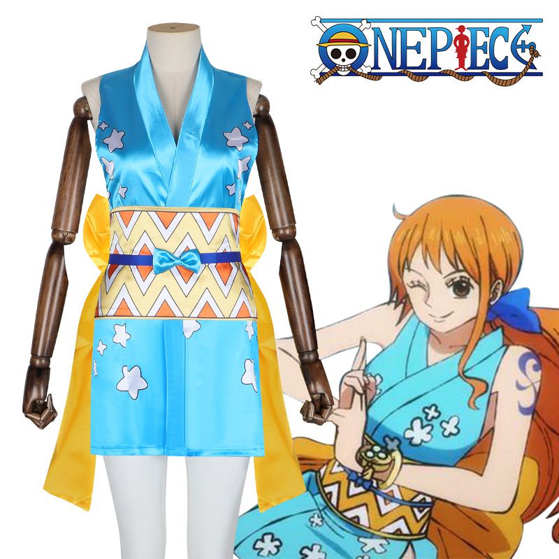 Split Dress Sleeveless Nami Cosplay Costume From One Piece Perfect ...