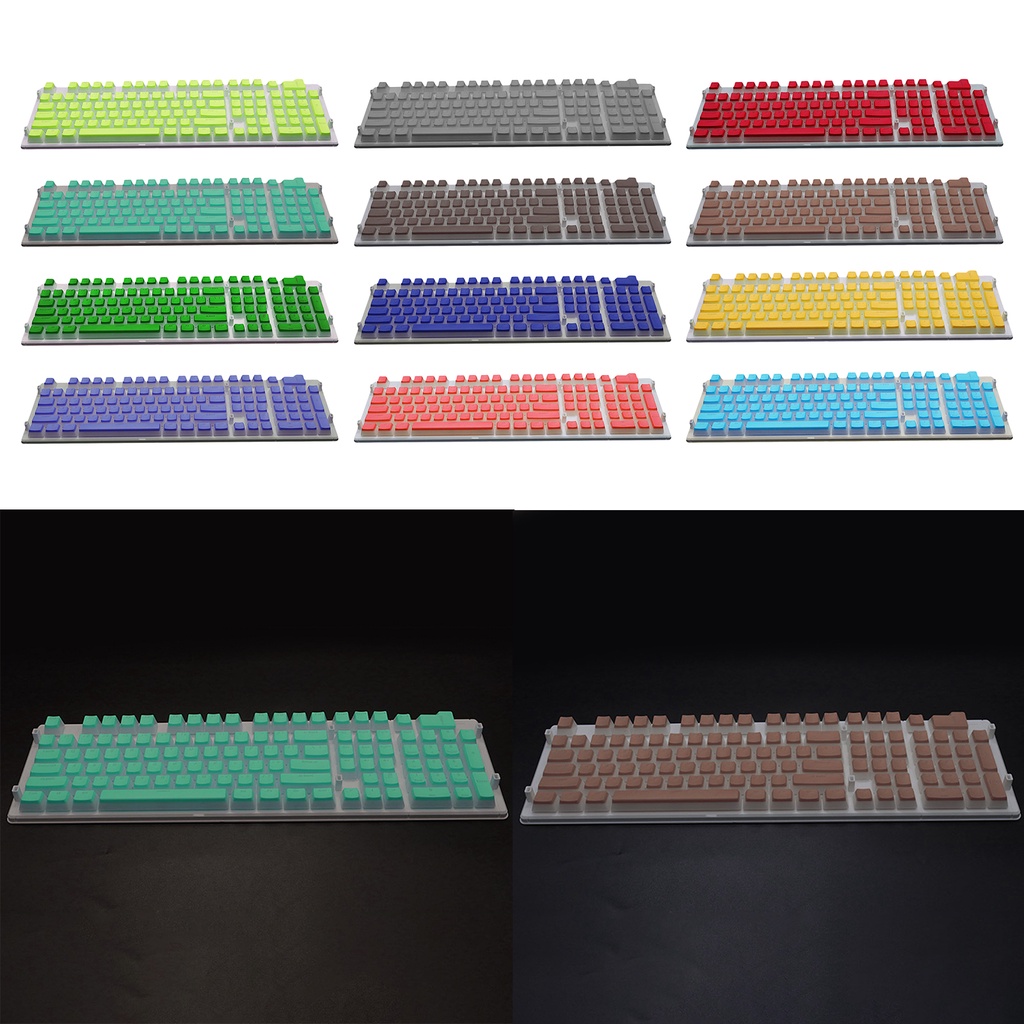 [koolsooMY] 108 Keys Keycaps Double PBT Pudding Keycap Set DIY for ...