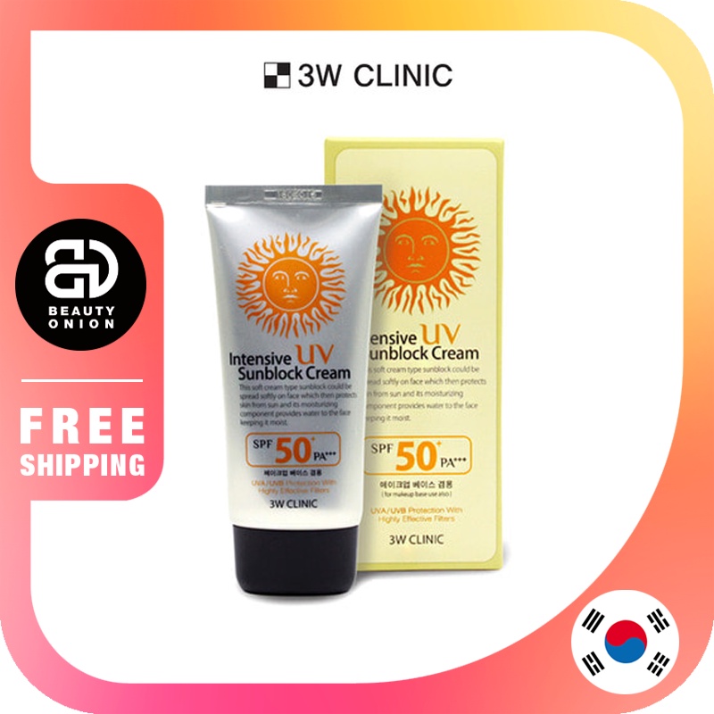 [3W clinic] Intensive UV Sun Block Cream 70ml | Shopee Malaysia