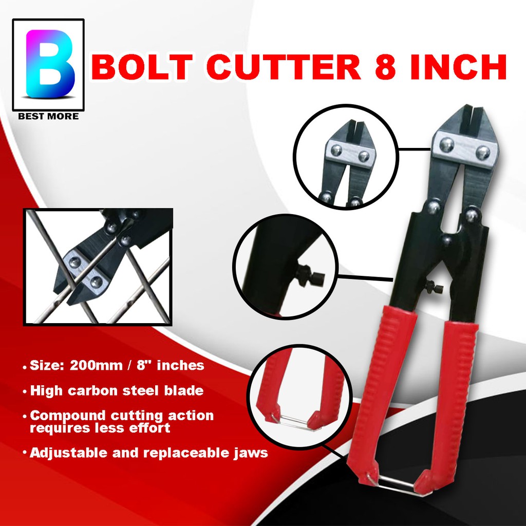 Bolt Cutter 8 Inch(Red) | Shopee Malaysia