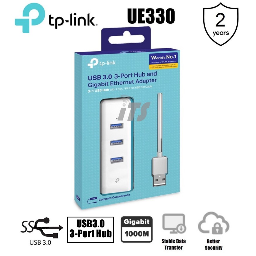 TP-Link USB 3.0 3-Port Hub & Gigabit Ethernet Network Adapter (UE330) | Shopee Malaysia