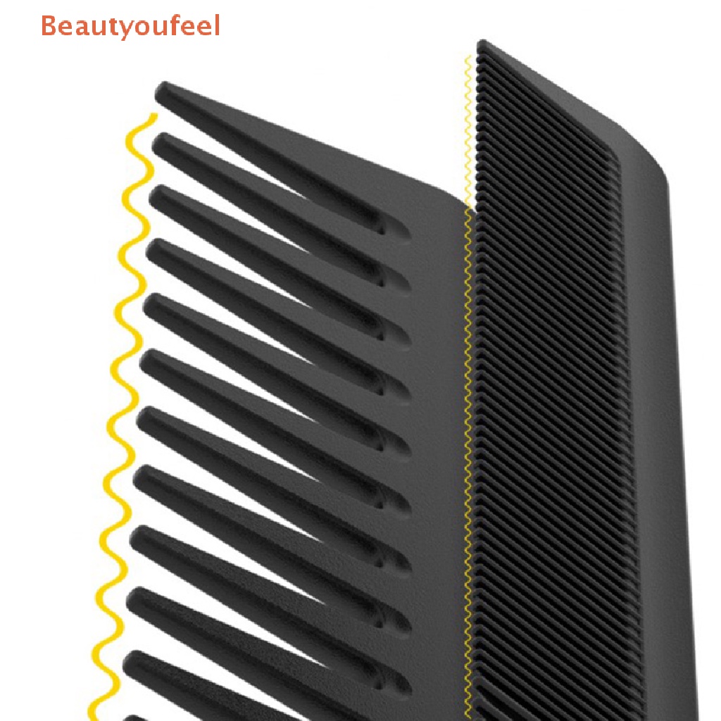 Beautyoufeel Carbon Fiber Comb Set Professional Hair Tail Comb Salon ...