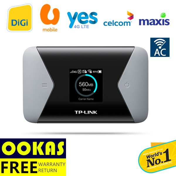 TP-Link M7310 4G LTE Portable Modem Dual Band Router Yes Webe Digi/Maxis/Celcom | Shopee Malaysia