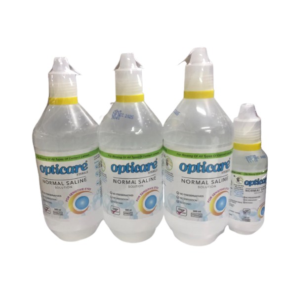 Opticare Sterile Normal Saline Solution (3x500ml + 1x120ml)(Expiry: 07/ ...