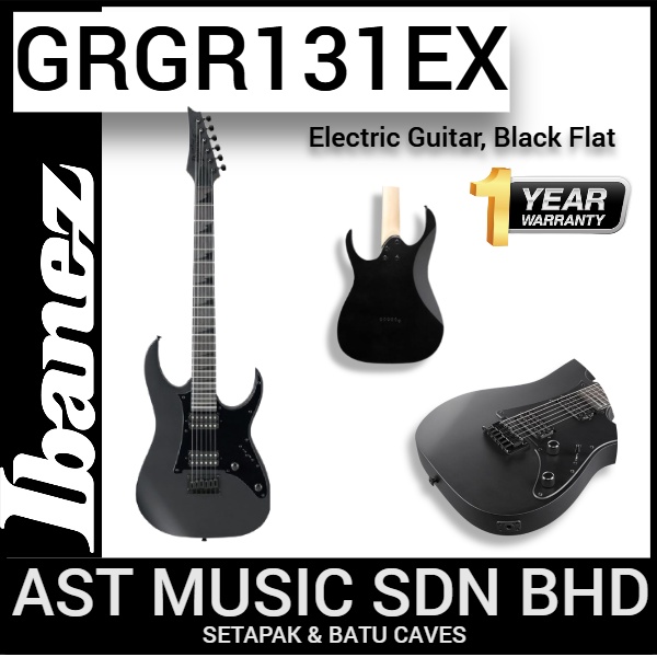 Ibanez GRGR131EX Electric Guitar, Black Flat | Shopee Malaysia