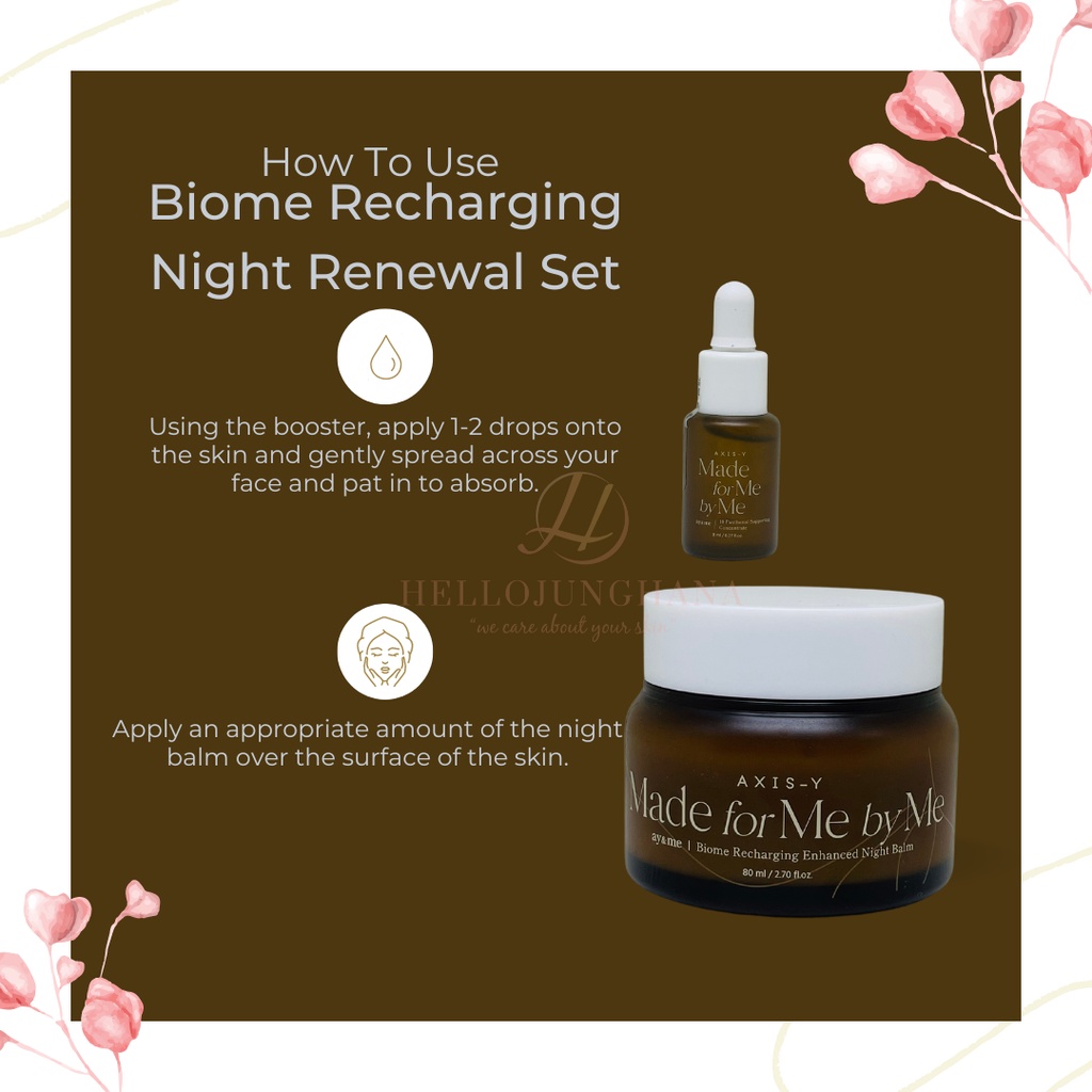 AXIS - Y ay&me Biome Recharging Night Renewal Set 80ml+8ml Moisturizing / Multi Repair ...