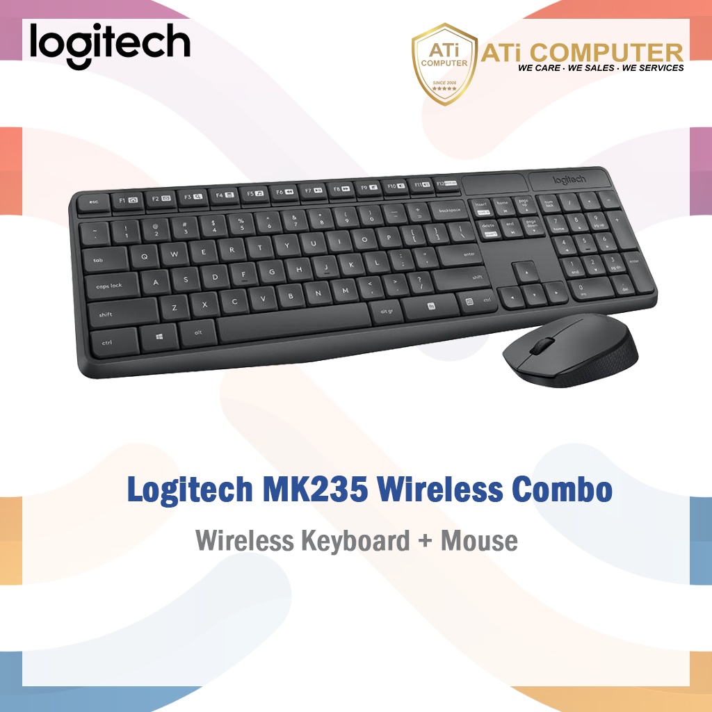 Logitech MK235 Wireless Keyboard & Mouse Combo | Shopee Malaysia