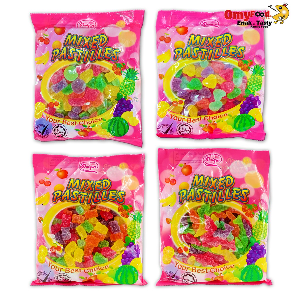 800g Waisun Jelly Sweet Candy, Mixed Pastilles [Assorted Shape / Love ...