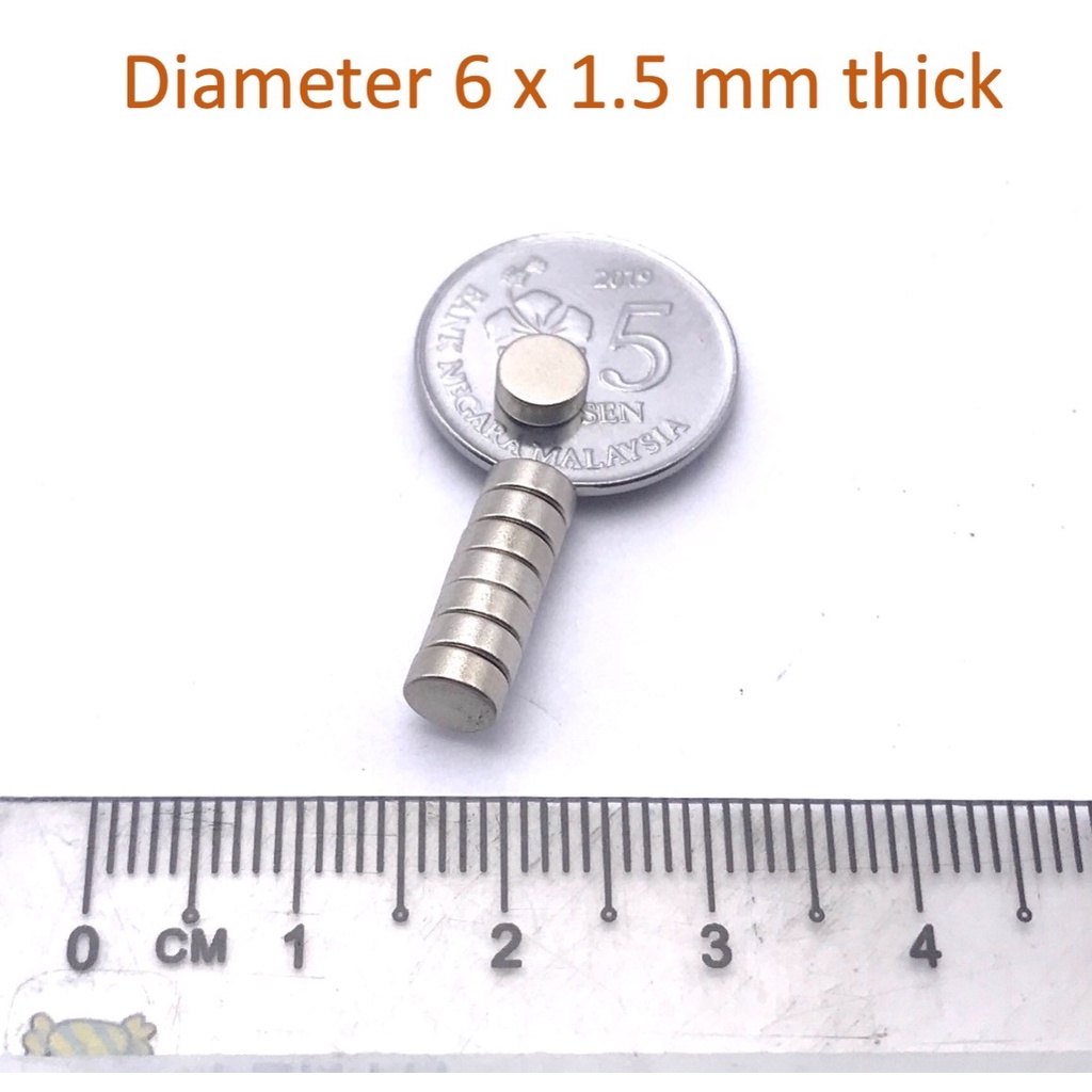 (5 and 10 pcs) Neodymium Magnet N35, NdFeB Super Strong Round Neodymium Magnet 3mm/4mm/5mm/8mm ...