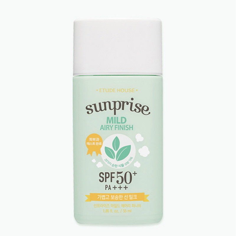 【ETUDE HOUSE】 Sunprise Mild Airy Finish Sun Milk 55ml SPF50+/PA+++ Made in Korea | Shopee Malaysia