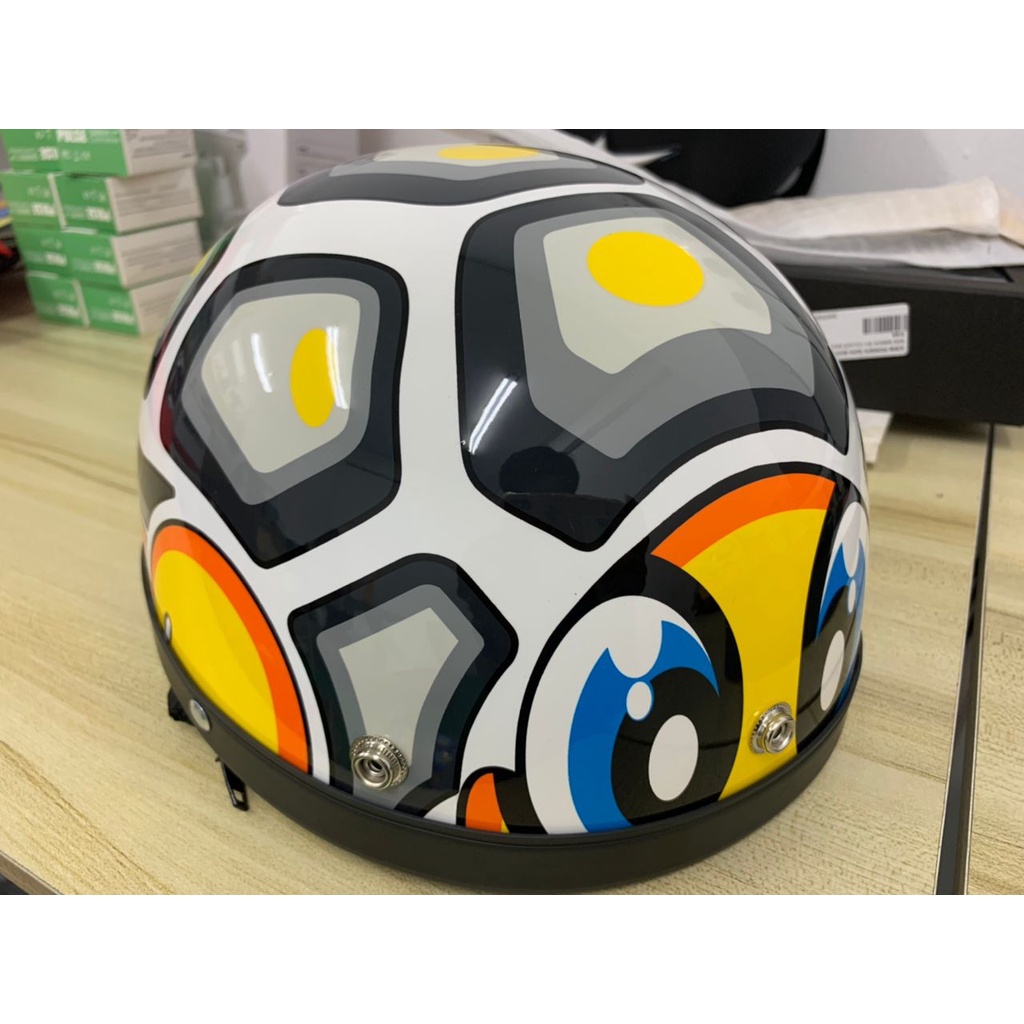 MHR DESIGN HELMENT PREMIUM DESIGN MHR Half III Steng Ninja Turtle ...