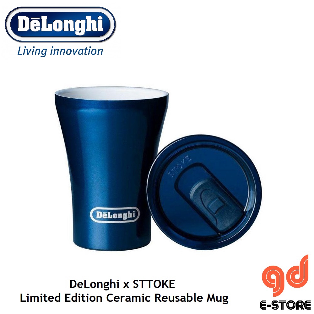 DeLonghi x STTOKE Limited Edition Ceramic Reusable Mug (Shatterproof ...