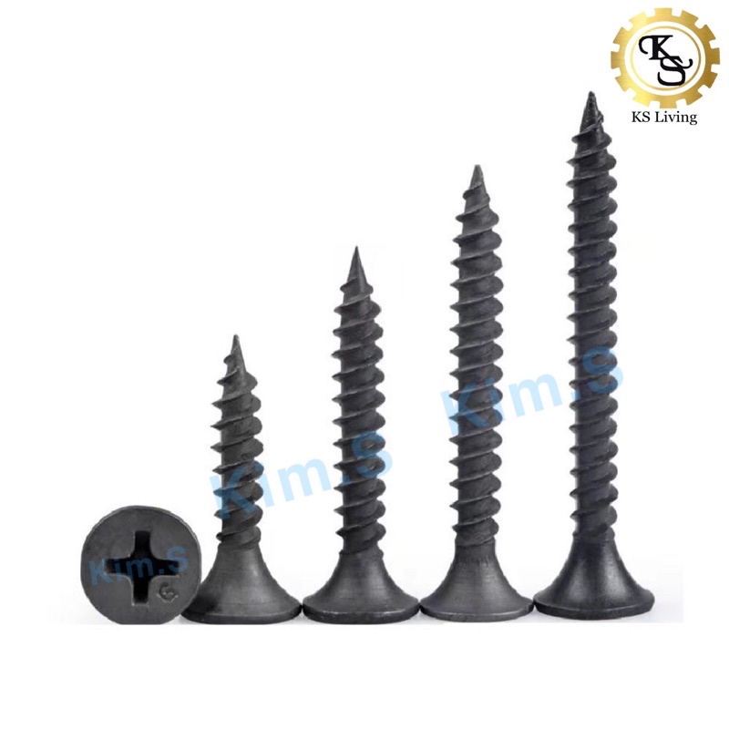 Kim.S Quality Black Dry Wall Black Screw Driving Counter Sunk Flat Head ...