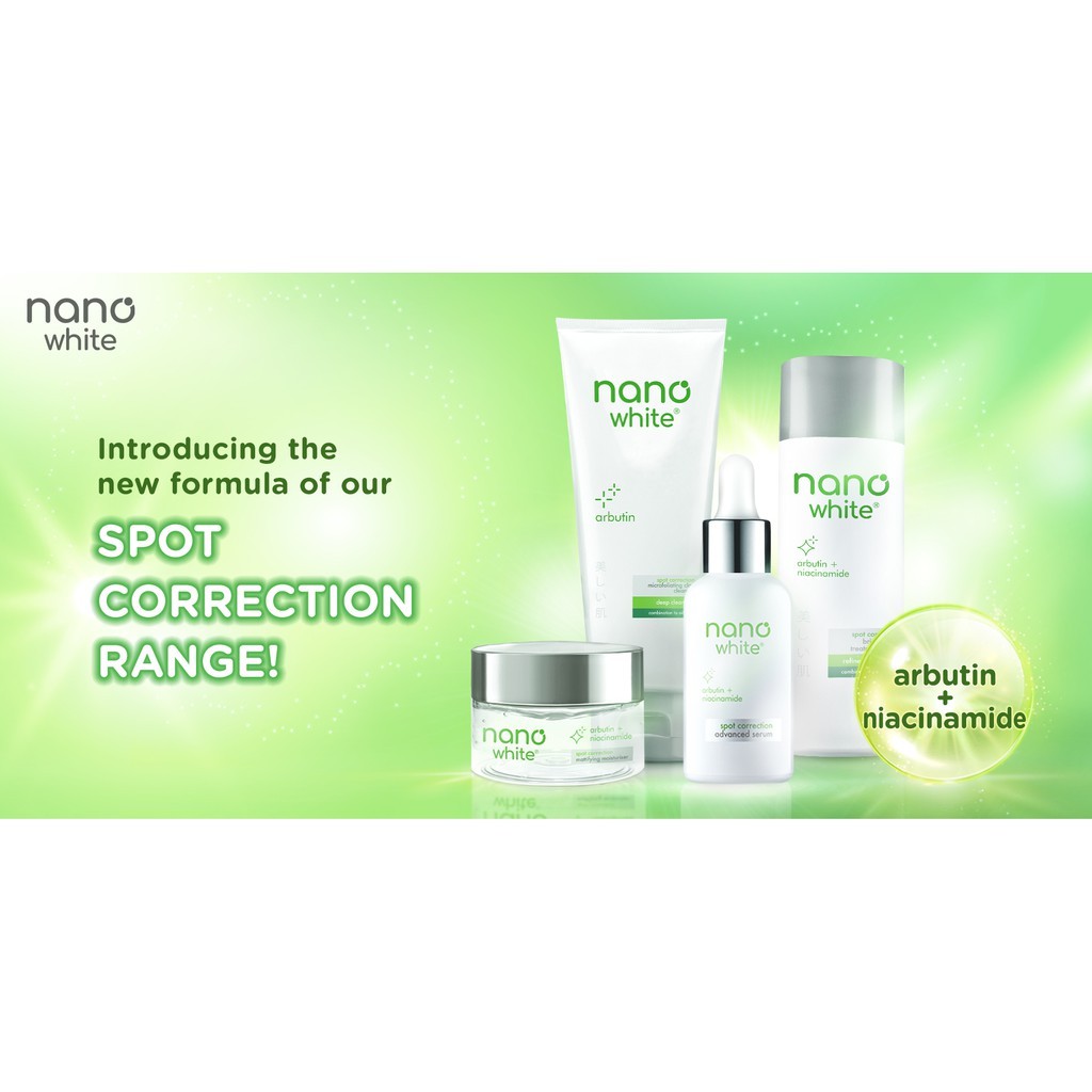 NANO WHITE (SPOT CORRECTION RANGE) ( CLEANSER / TONER / SERUM ...