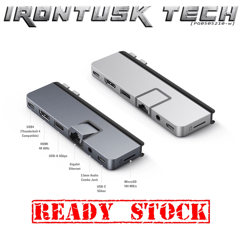 HYPER HYPERDRIVE DUO PRO 7-IN-2 USB-C HUB FOR MACBOOK PRO / MACBOOK AIR ...