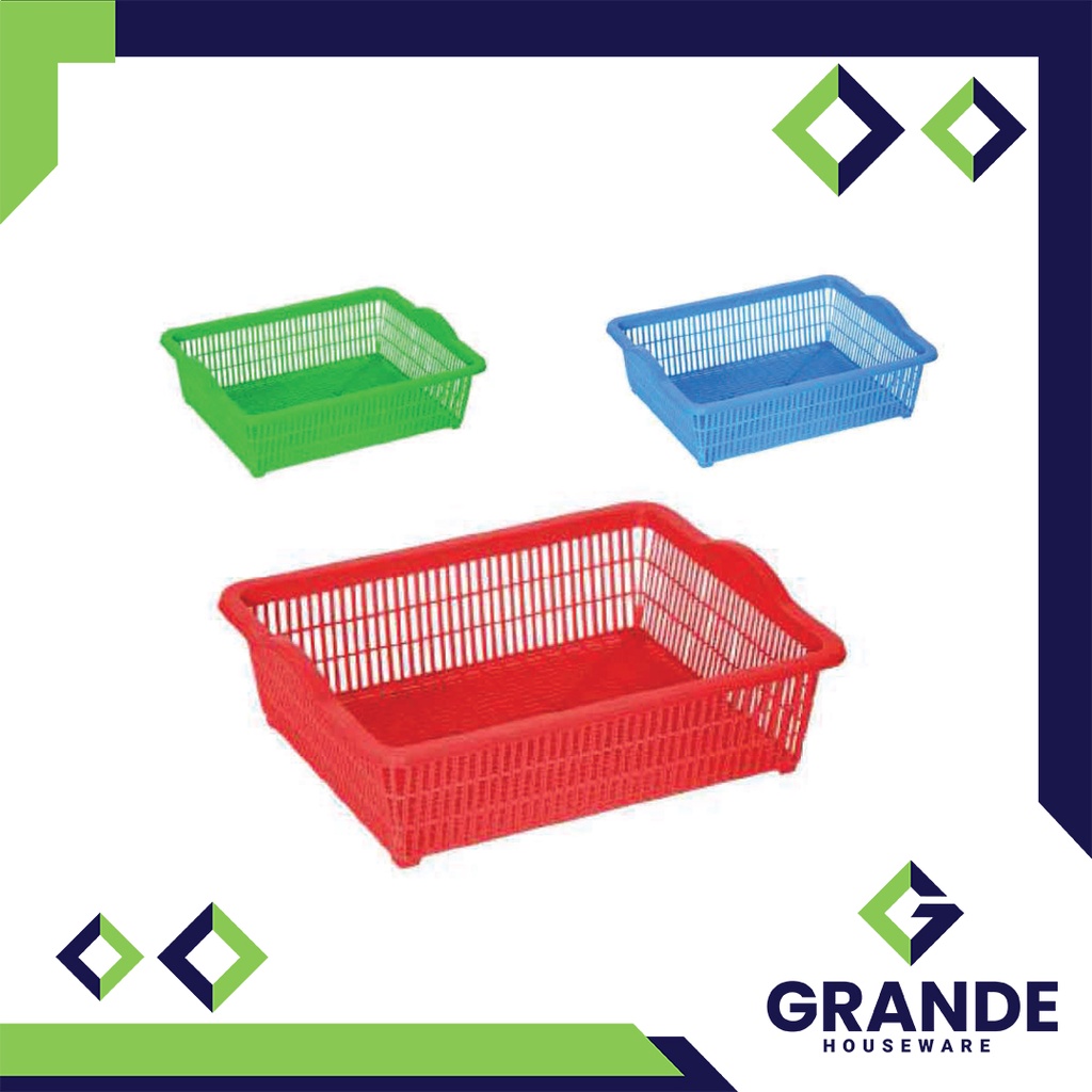 Mail Basket Large Document Holder Box Multifunction Square Plastic Net ...