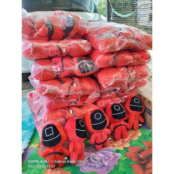 Patung Squid game viral size 25cm,soft toy | Shopee Malaysia