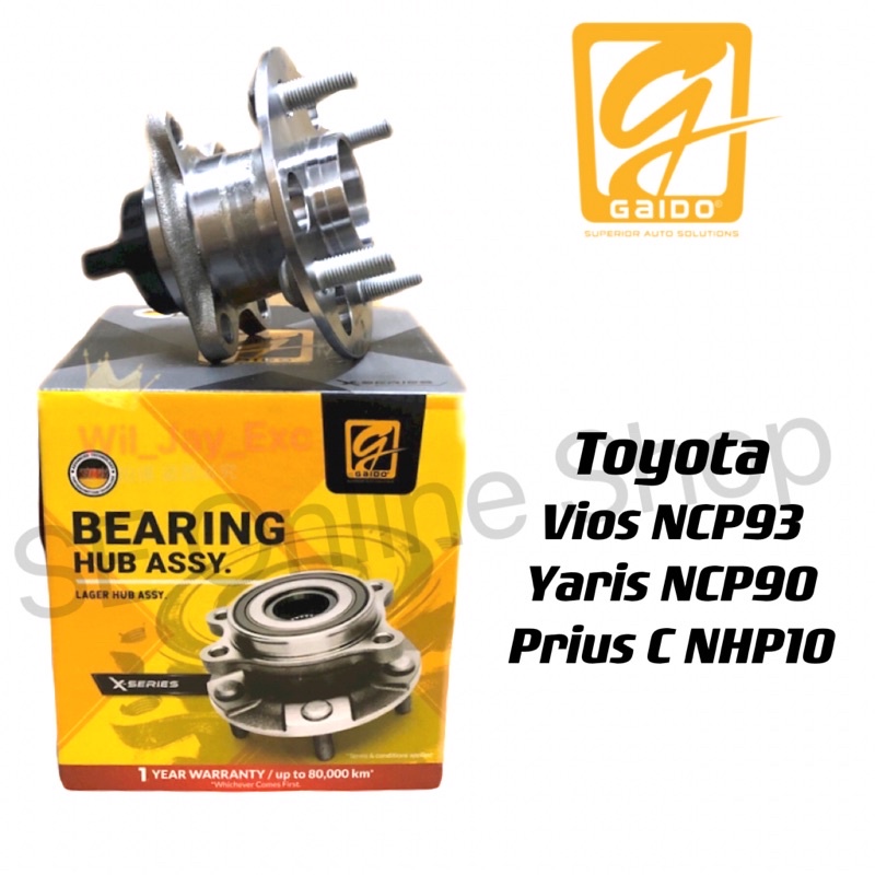 GAIDO Rear Wheel Bearing Toyota Vios NCP93 Yaris NCP90 Prius C NHP10 Hud Bearing Bering Belakang ...