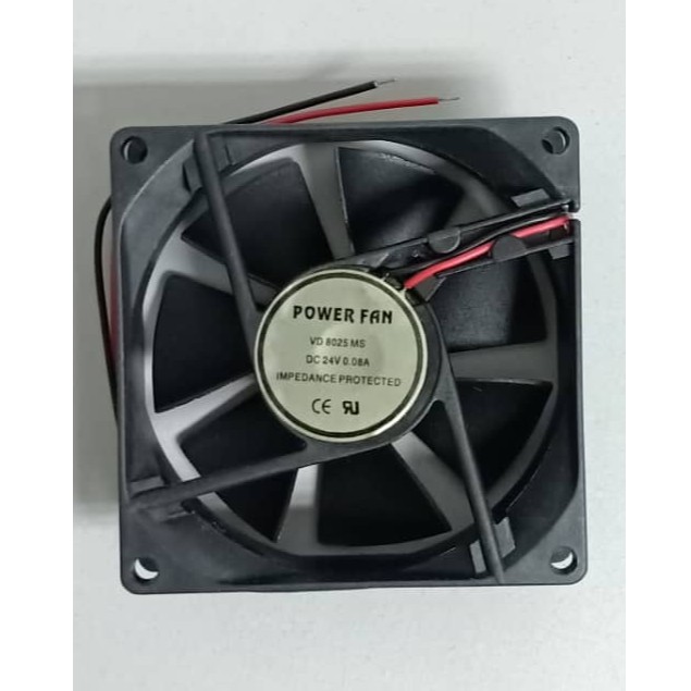 [READY STOCK]POWER DC 24V FAN MINI BLOWER FAN 80 X 80 X 25 | Shopee ...