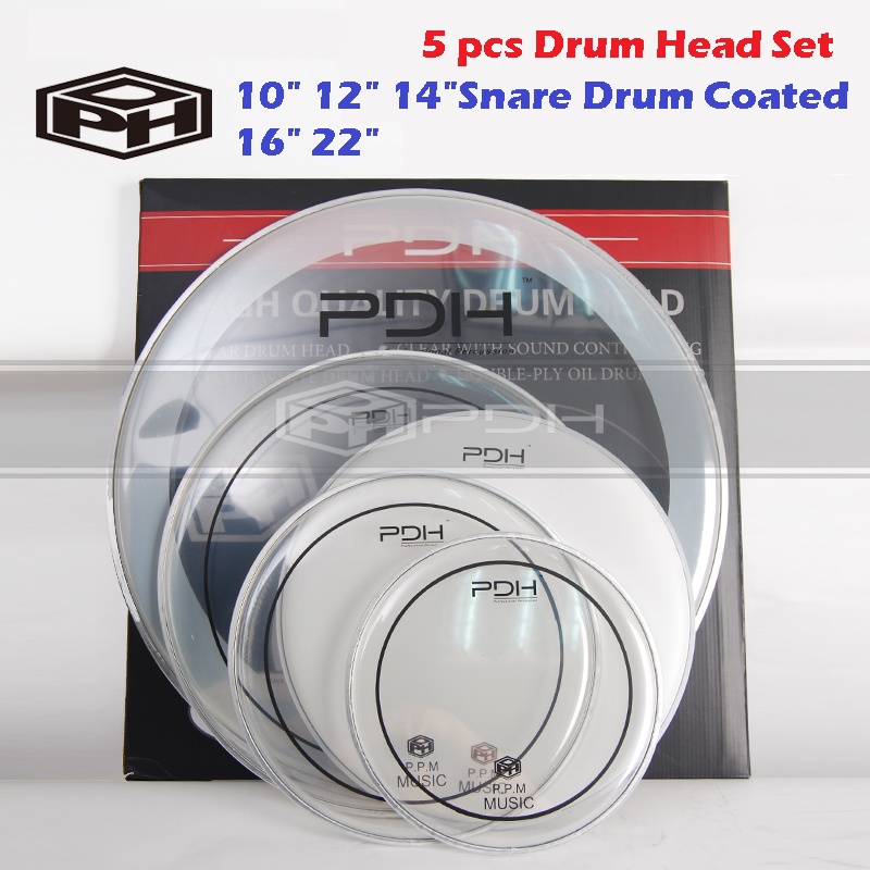 PDH Drum Double Layer Drumheads Drum Head - Standard Set 10" 12" 14 ...