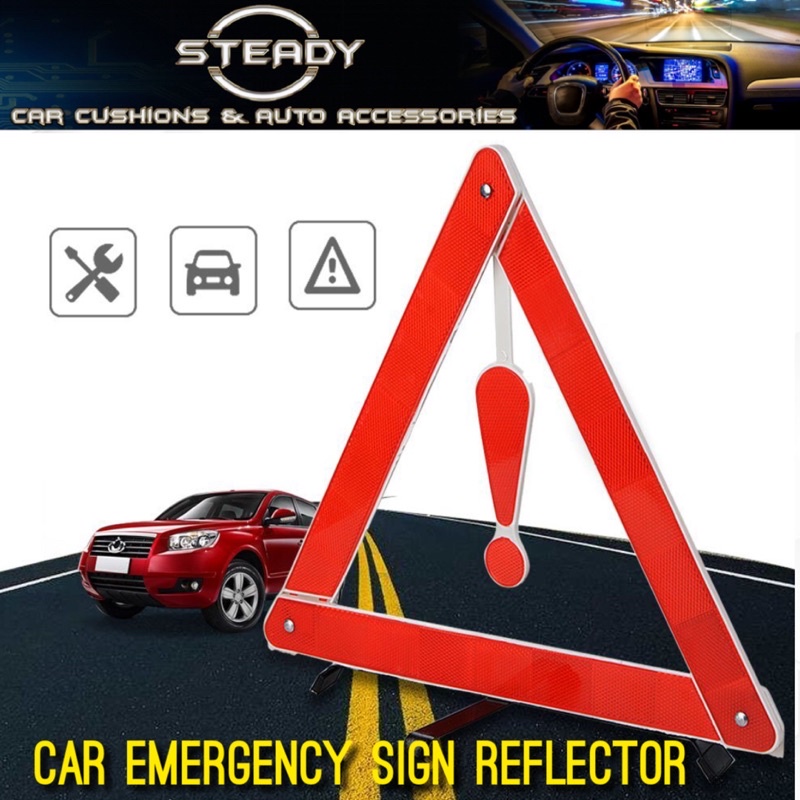 Car Warning Sign Emergency Sign Reflective Triangle Exclamation Mark ...
