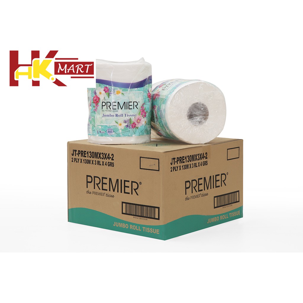 Premier JRT Toilet Paper 4 packs (130m x 3 Rolls) | Shopee Malaysia