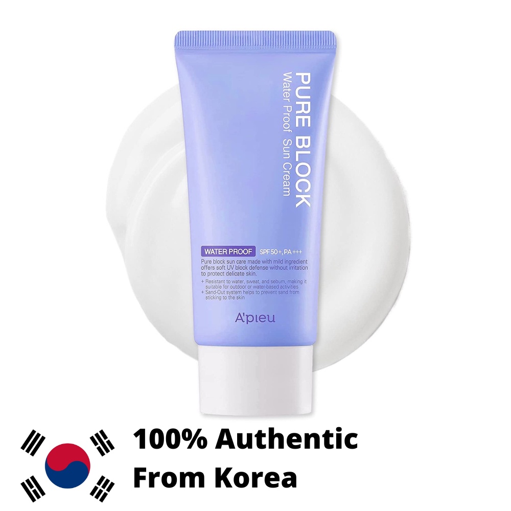 APIEU Pure Block Waterproof Sun Cream (SPF50+/PA+++) | Shopee Malaysia
