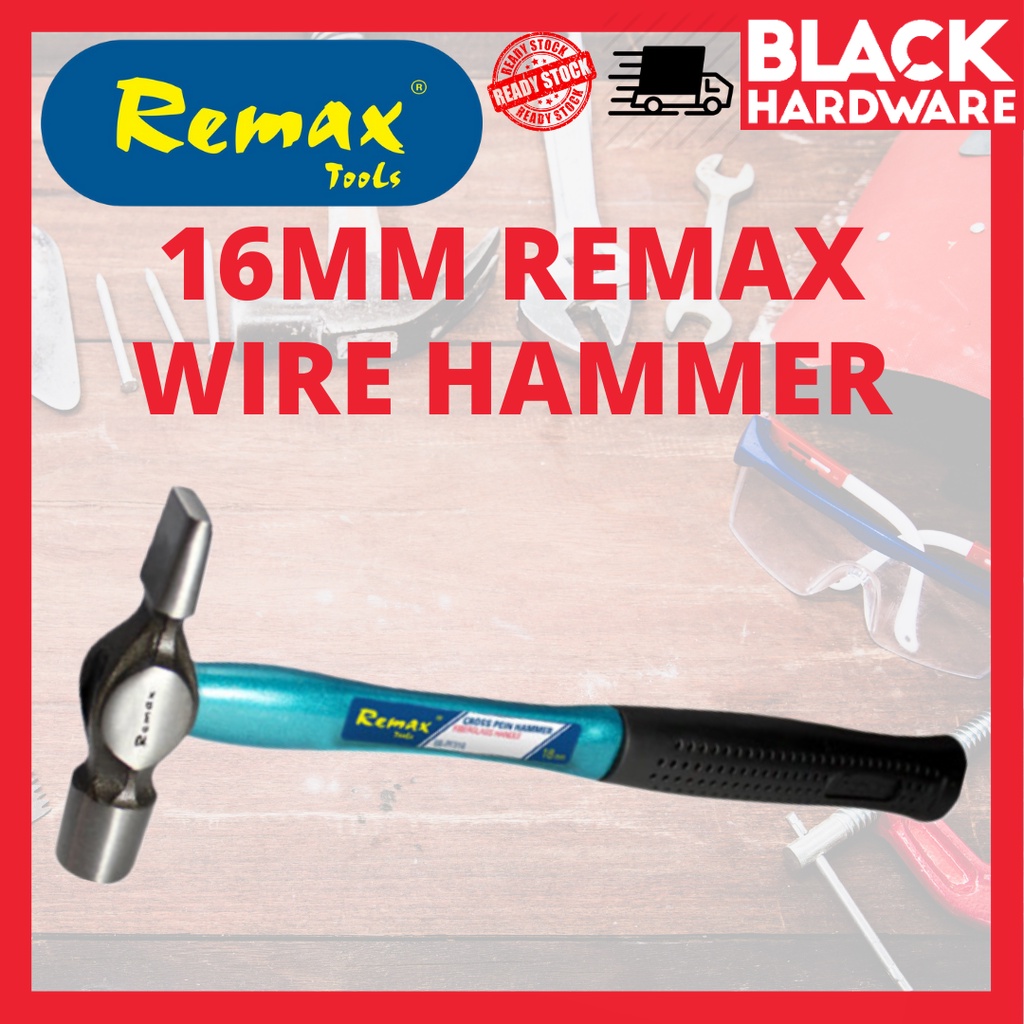 Black Hardware REMAX Cross Pein Hammer Tukul Fiberglass Handle Casing ...