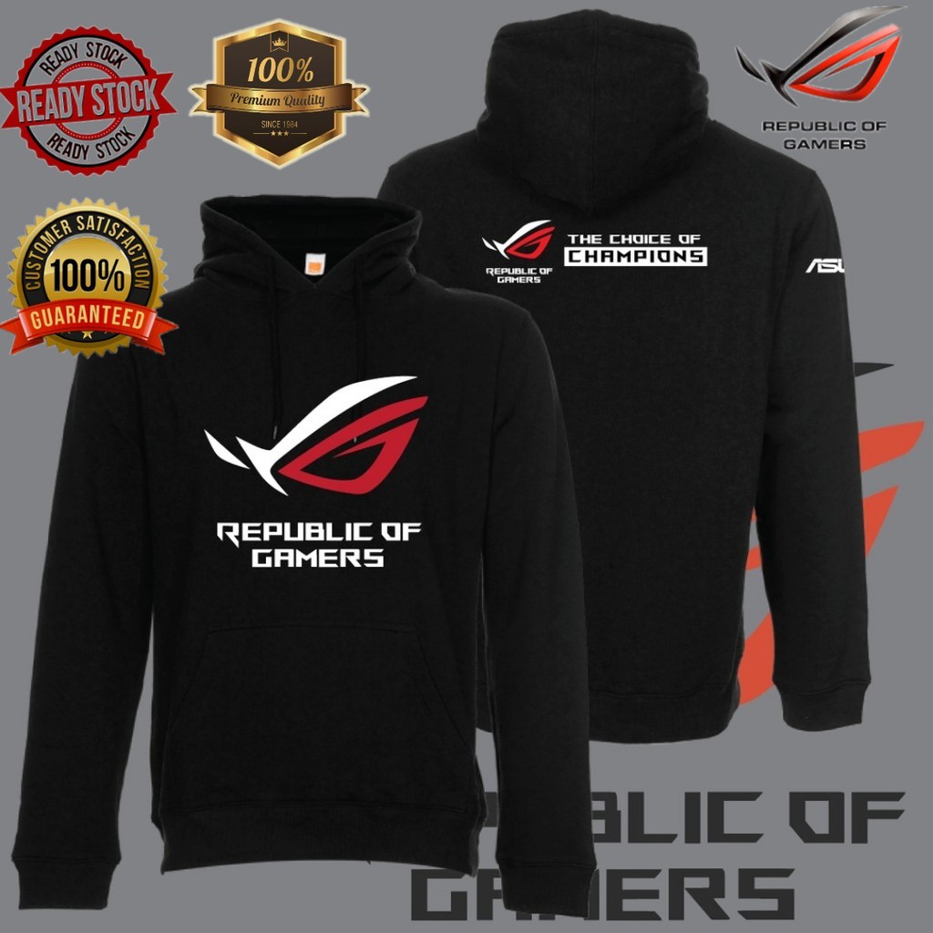 💥READY STOCK💥 Hoodie ROG Asus Malaysia Gamer Team | Shopee Malaysia