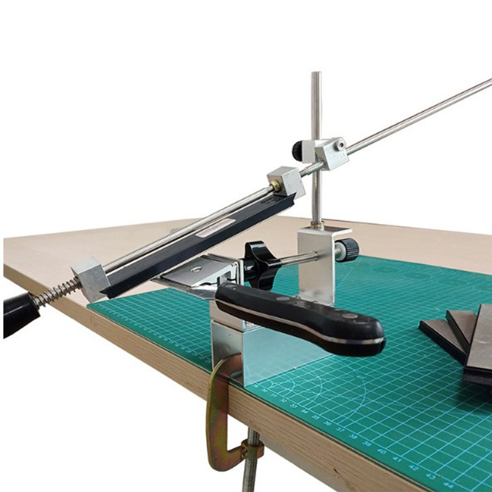 New Fixed Angle Knife Sharpener Sharpening With Stone Metal Rotatable ...