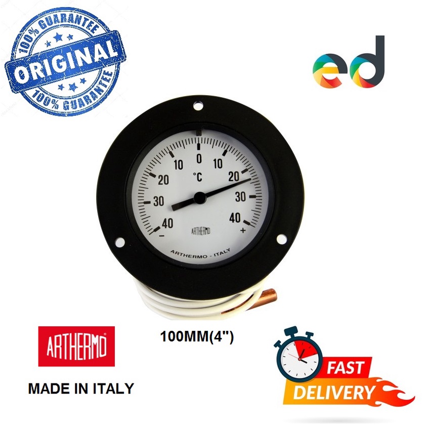 Arthermo 4" (100MM) thermometer F87 R with reversible flange | Shopee ...