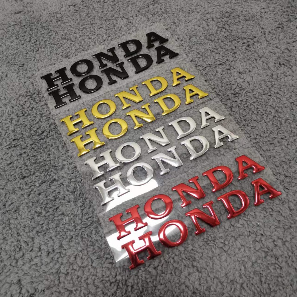 Honda Logo For Motorcycle Emblem 3D Soft Gel Decals Decoration | Shopee ...